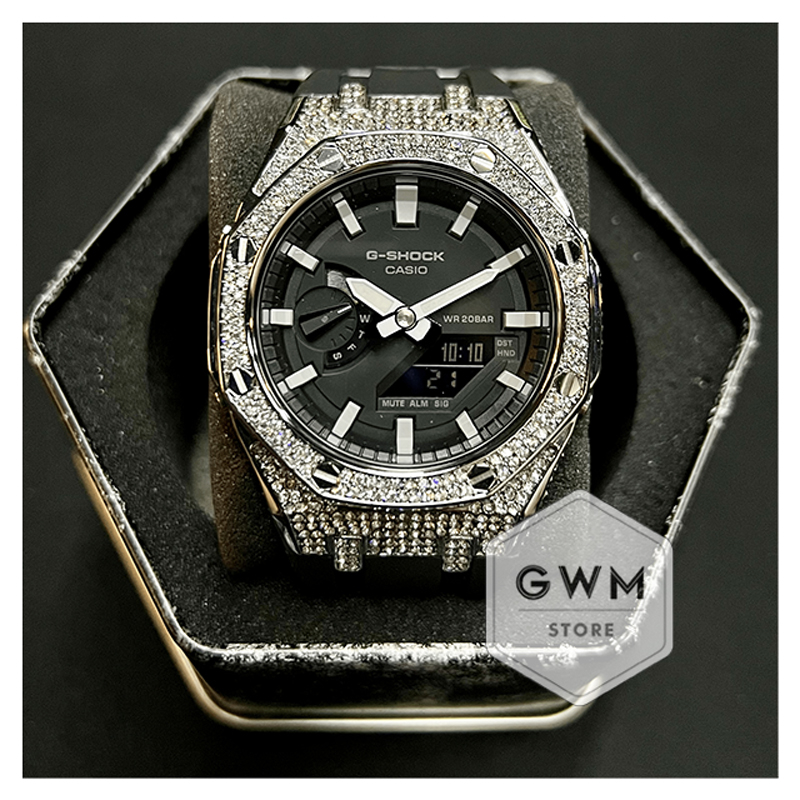 Casio G-Shock "CasiOak Custom" Special Edition #05 (Full Crystal Silver ...