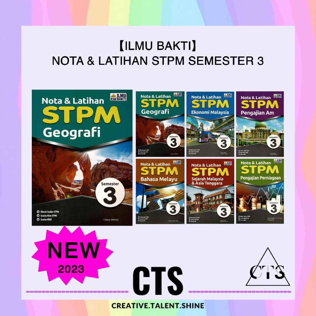 【Ilmu Bakti】Nota & Latihan STPM Semester 3 Edisi 2023 | Shopee Malaysia