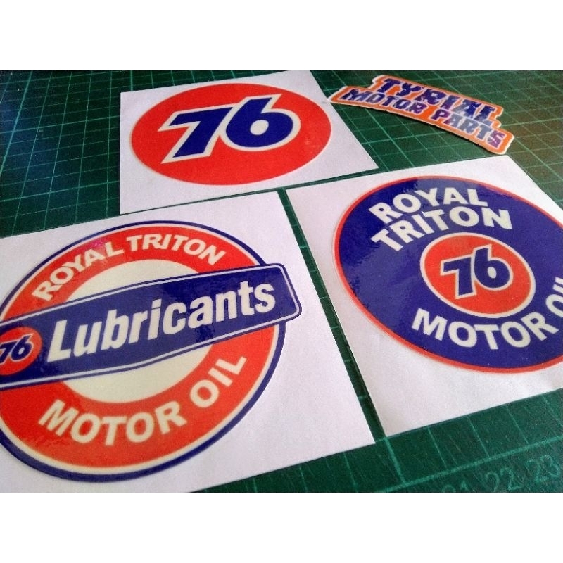 STICKERS 76 LUBRICANT STICKER 76 MOTOR OIL PRINT | Shopee Malaysia