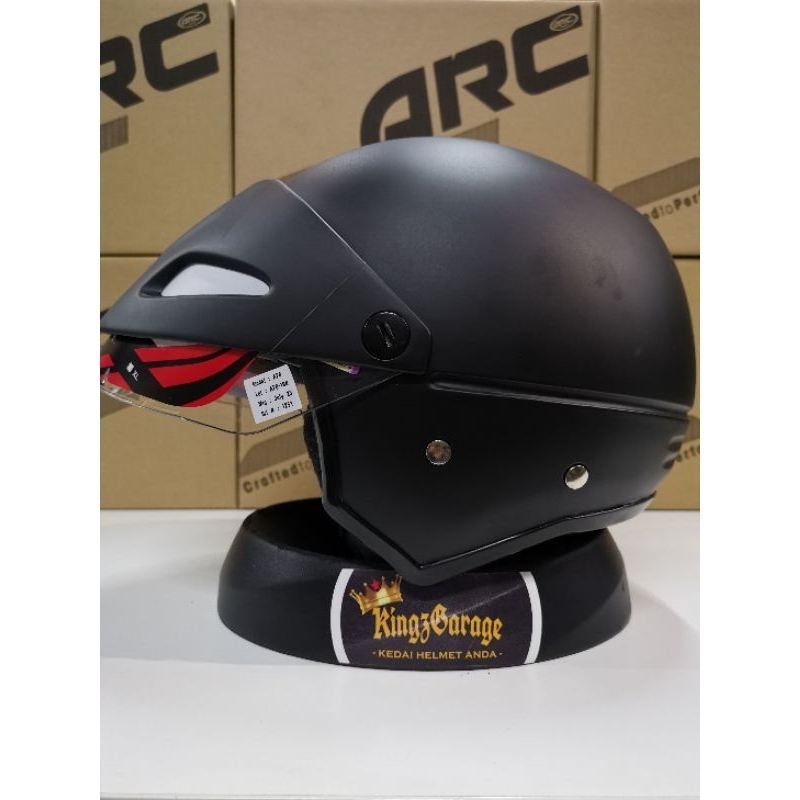 ️ KingzGarage ⬅️ Helmet ARC Steng AF6 Hitam Matt Helmet Steng ARC Matt ...