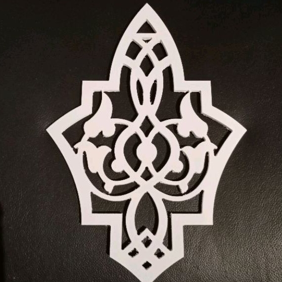 Morrocan Panel. 12in x 8in cnc panel. Diy panel, islamic panel, diy ...