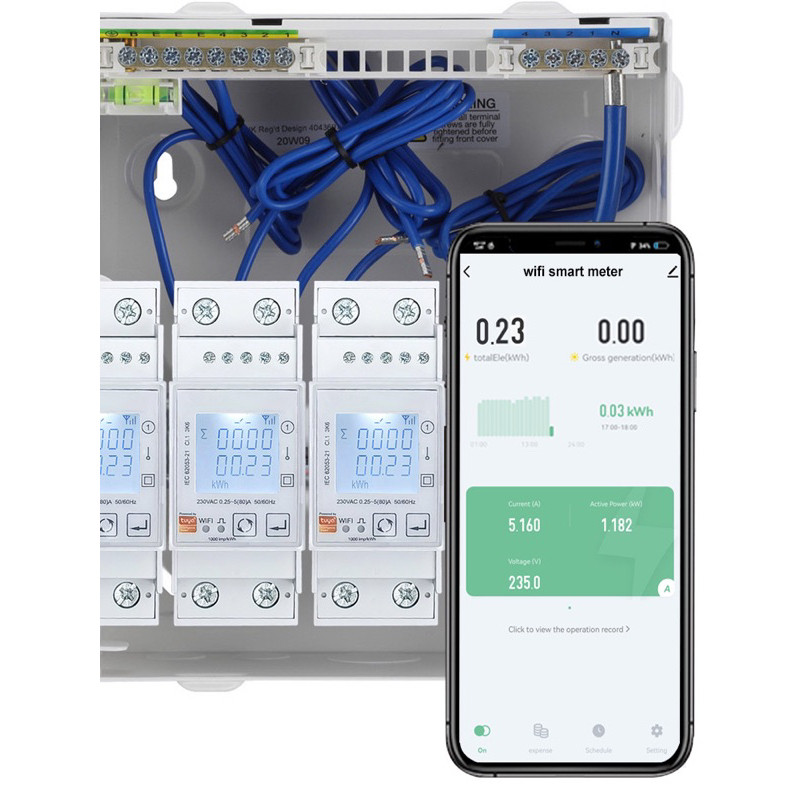 Tuya Smart Meter - Single Phase Sub kWh WiFi Digital Meter electricity ...