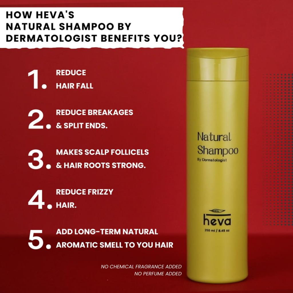 HEVA natural SHAMPOO by Dermatologist | Shopee Malaysia