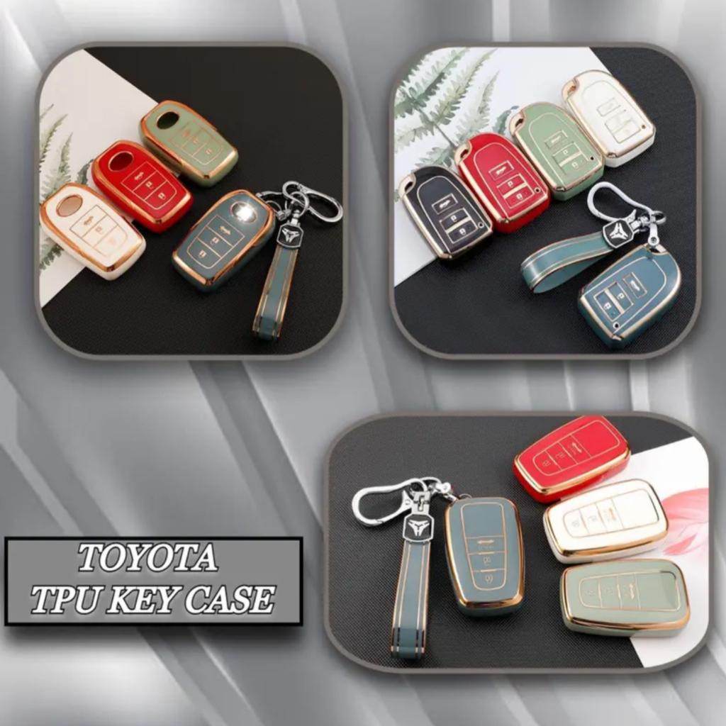 TOYOTA Vios Hilux Vigo Innova 2 Button Car Alarm Remote Control TPU Key ...