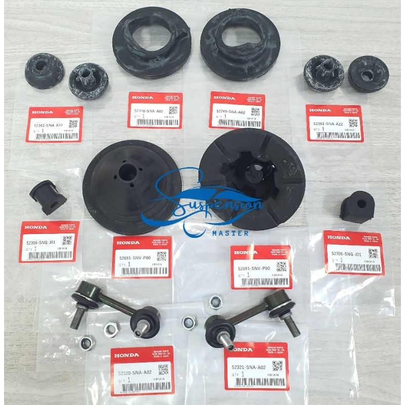 12 IN 1 SET - REAR COIL SPRING UPPER/LOWER/STABILIZER BUSH/STABILIZER ...