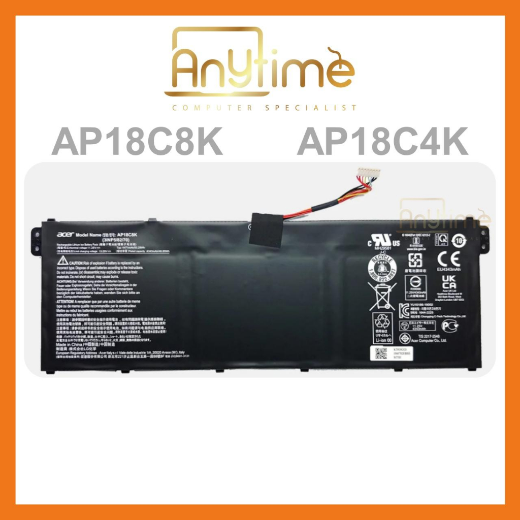ACER AP18C8K AP18C4K battery acer bateri Aspire 5 A514-52 A515-43 SPIN ...