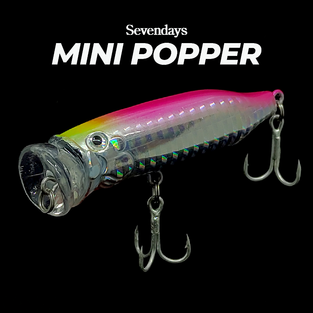 Mini Popper Sea 7cm/9.6g Fishing Lure Casting Baits Pancing Mancing ...