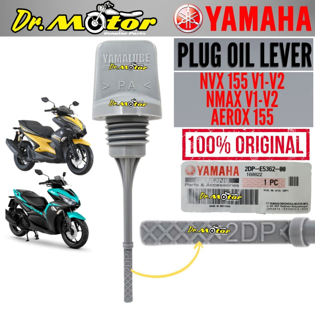 NVX 155 V1 V2 NMAX 150 AEROX 155 Oil Gauge Level Minyak Hitam Engine Pembaris Enjin 2DP-E5362-00 ...