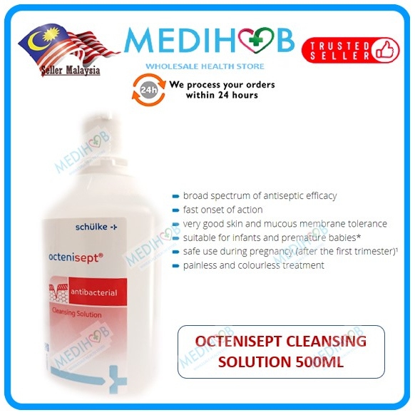 Octenisept ® Antibacterial Solution (500ml) [Product of Germany] EXP1 ...