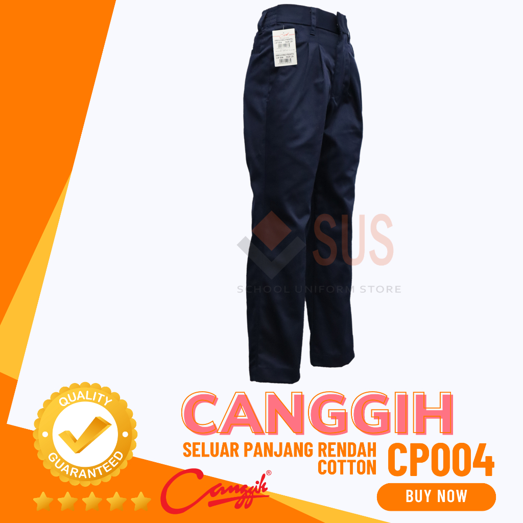 ORIGINAL CANGGIH / SELUAR SEKOLAH RENDAH PANJANG BIRU ( PRIMARY BLUE LONG PANTS ) - CP004 BAJU ...