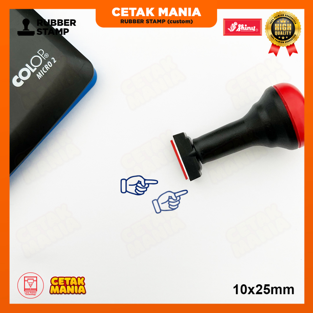 Cop Kayu/Cop Getah/ Rubber Stamp Custom (Penunjuk, Name Chop, Company ...