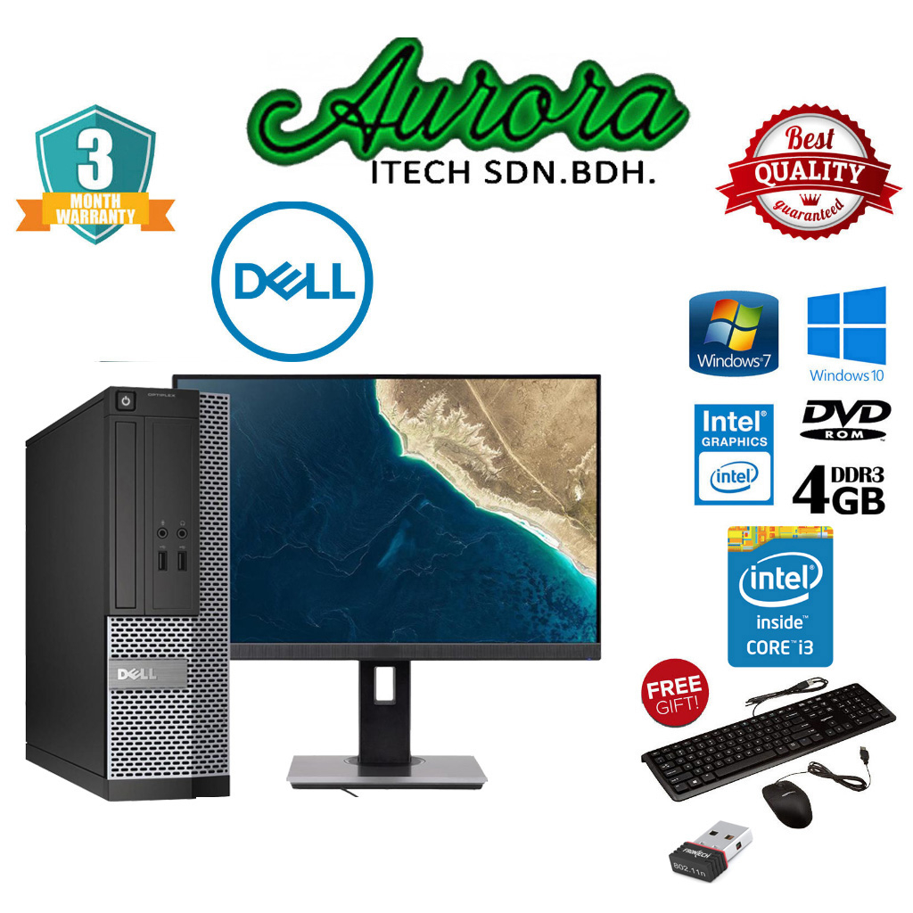 (OFFER SET PC INTEL I3 4TH GEN) SET PC DELL OPTIPLEX 3020 SFF, I3 4GEN ...