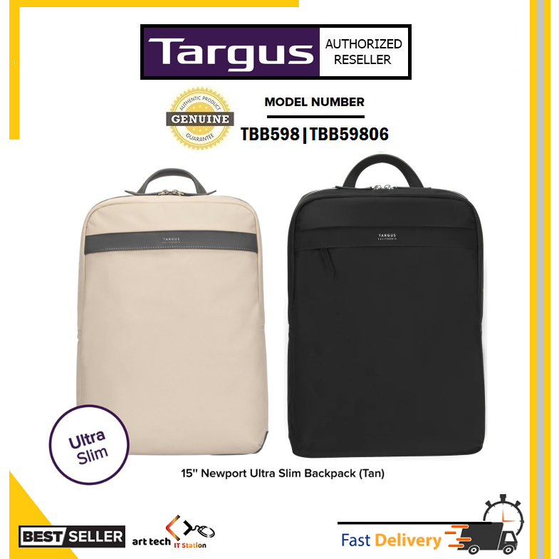 TARGUS TBB598 / TBB59806 - Targus 15” Newport Ultra Slim Backpack | Shopee Malaysia