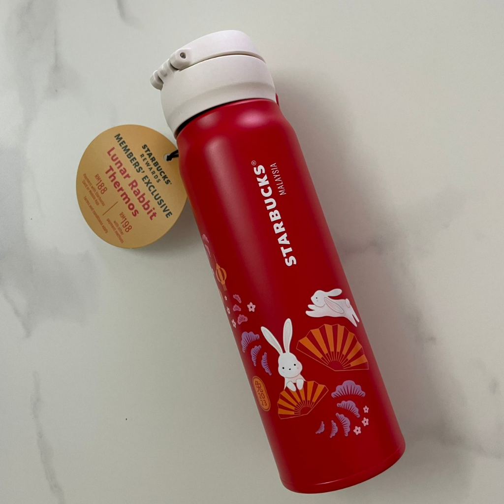 🌟Year End Sales🌟Starbucks Malaysia Lunar Rabbit Thermos 2023 (20oz ...
