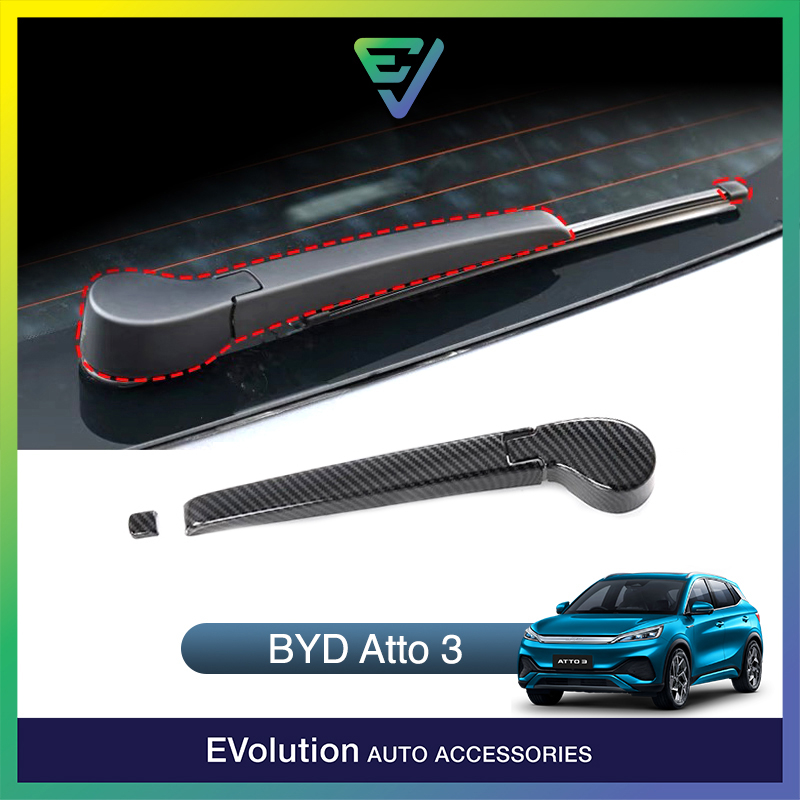 BYD Atto 3 Exterior Carbon Fiber Rear Wiper Cover | Shopee Malaysia
