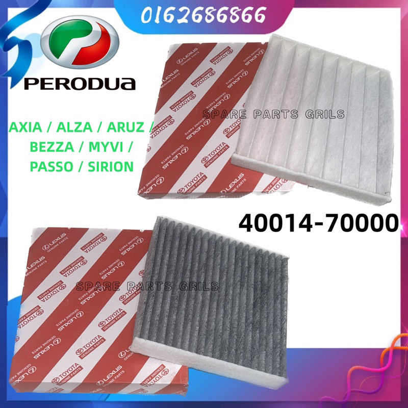 CARBON WHITE CABIN AIR COND FILTER PERODUA ALZA AXIA BEZZA ARUZ MYVI ...