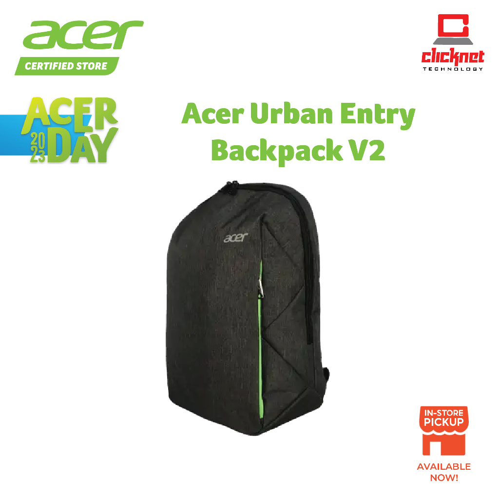 [Ready Stock] ACER URBAN ENTRY BACKPACK 15.6 v2 | Shopee Malaysia