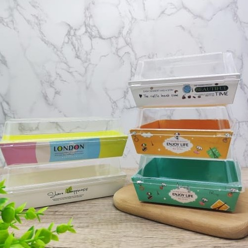 Kraft/White/Colour Paper Square and Rectangular Cake Box with ...