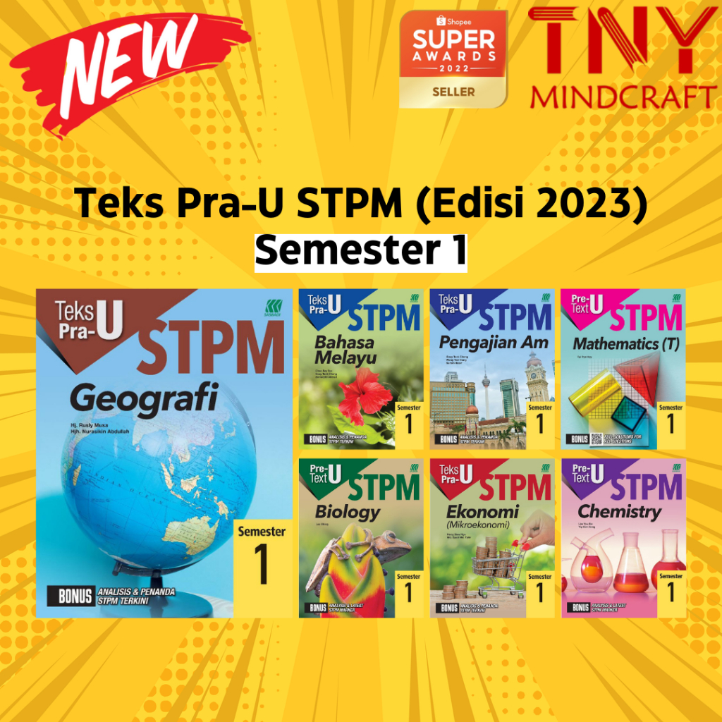 [tny] Sasbadi Stpm Teks Pra U Stpm Semester 1 Edisi 2023 Buku
