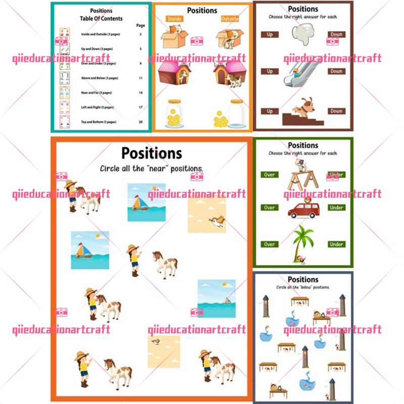 Position practice worksheet | Shopee Malaysia