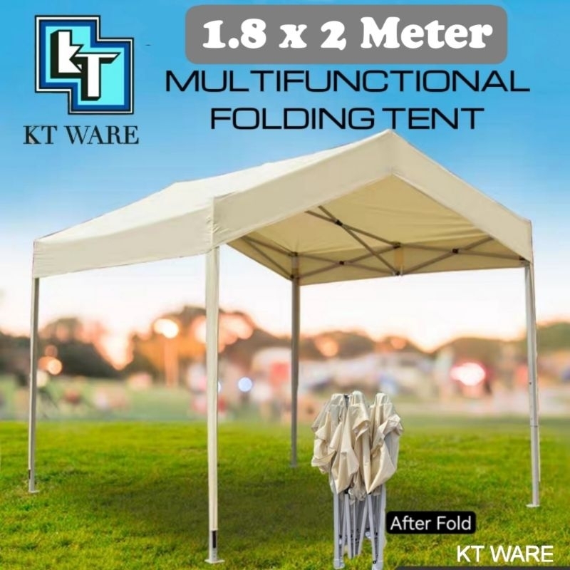 KT WARE 1.8x2M FOLDING TENT FOLDING CANOPY KHEMAH LIPAT BAZAAR CANOPI UMBRELLA | Shopee Malaysia