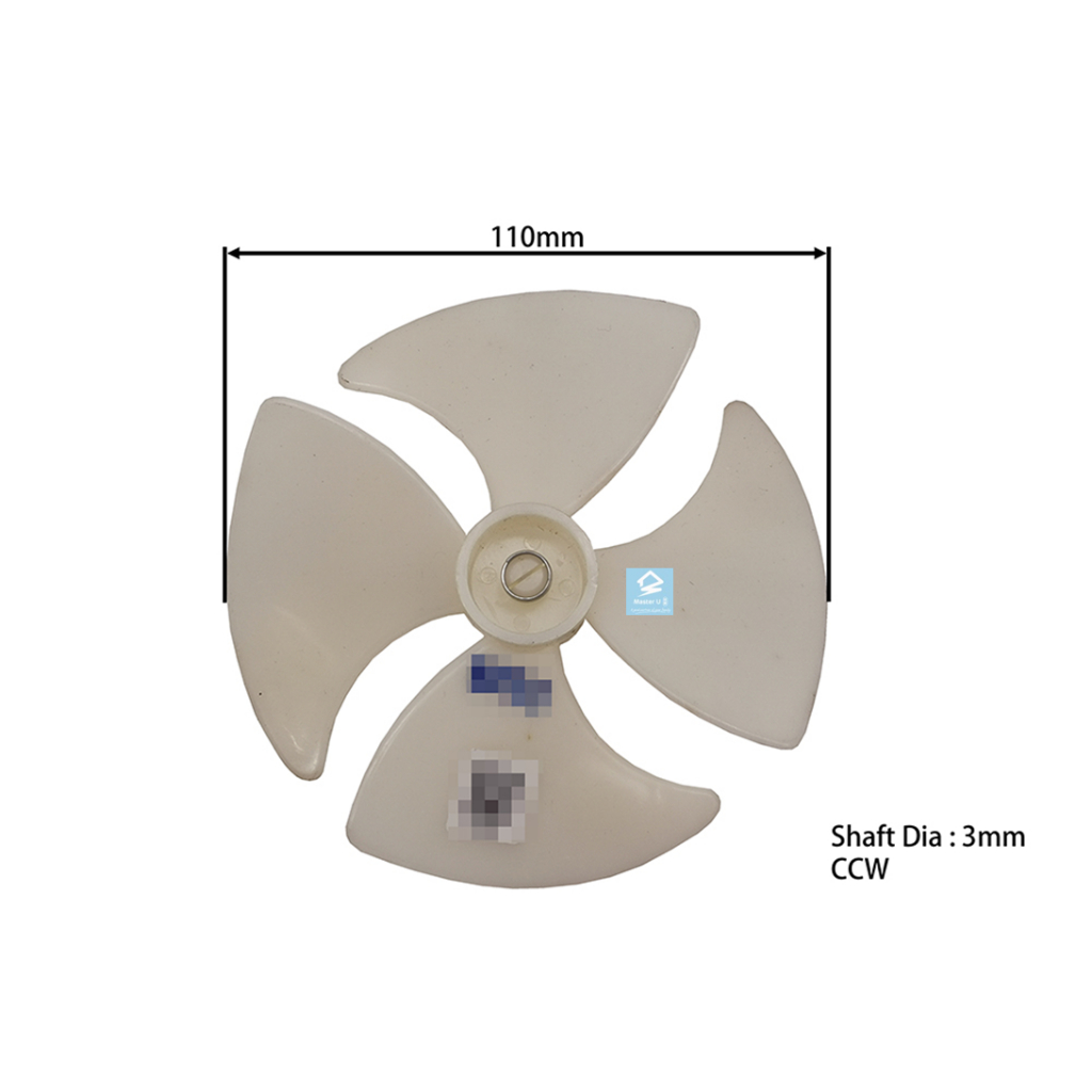 PANASONIC REFRIGERATOR FAN BLADE 110MM FOR CCW 3MM (SHAFT DIA) | Shopee ...