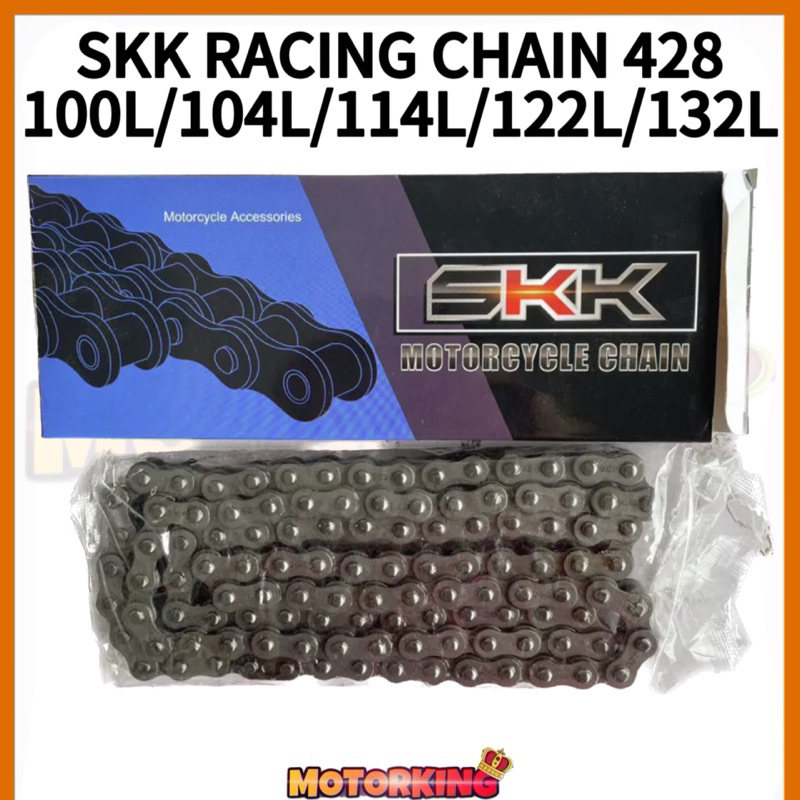 SKK RACING MOTORCYCLE CHAIN HEAVY DUTY 428H 100L 104L 114L 122L 132L ...