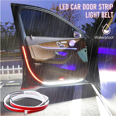 Car LED Door Opening Warning Lights Strips Anti Rear-end Collision ...