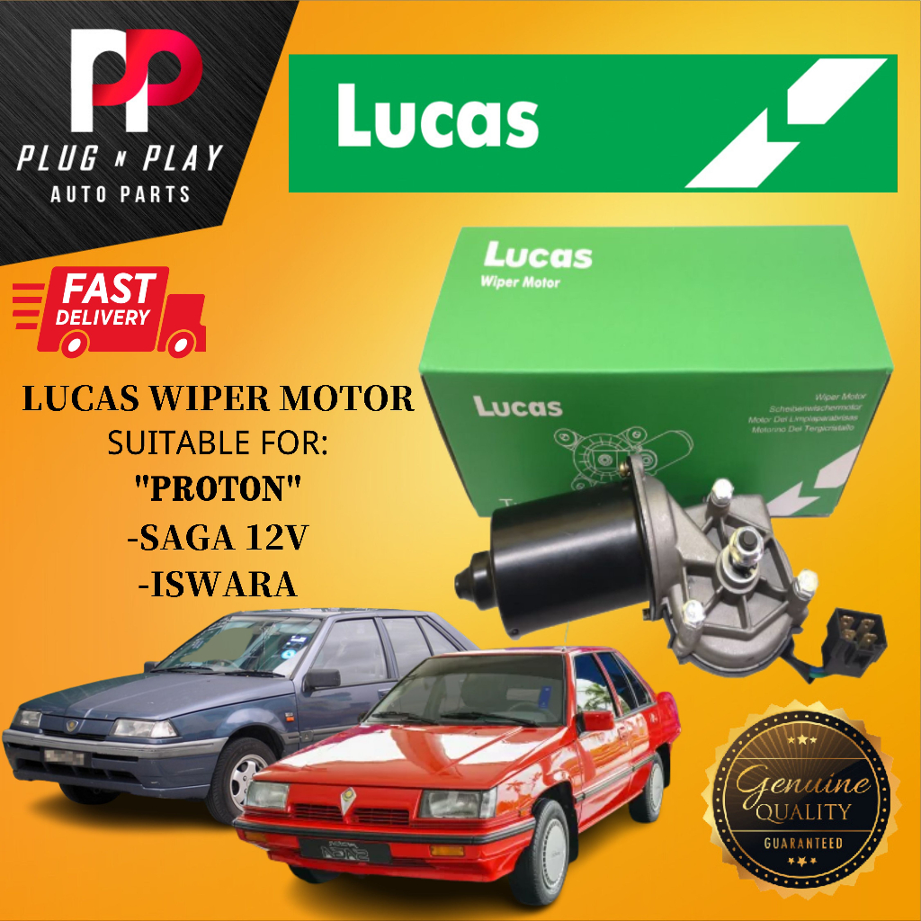PROTON SAGA 12V / ISWARA LUCAS WIPER MOTOR QUALITY PRODUCT READY STOCK ...