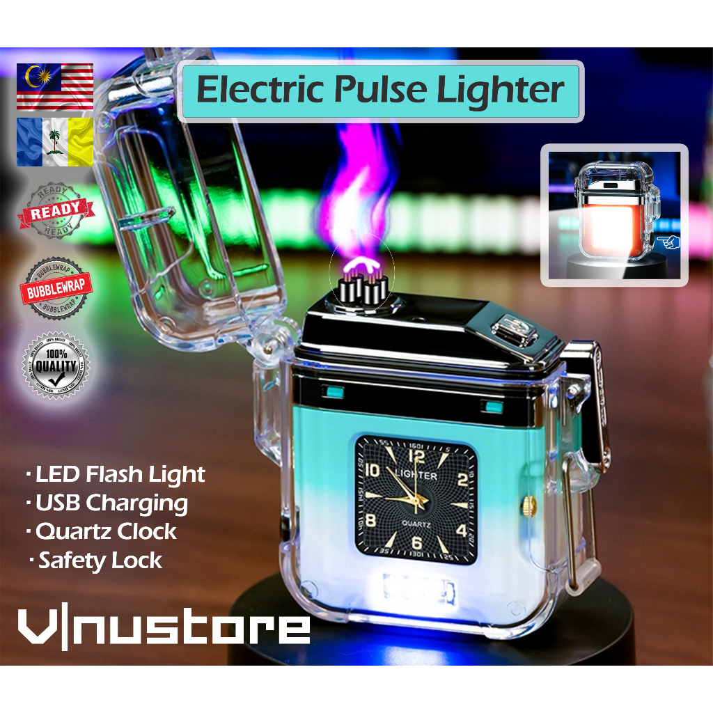 New Electric Lighter Pulse Plasma | IP56 Waterproof Windproof | LED ...