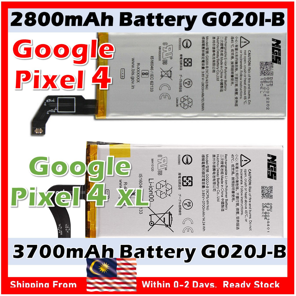 ORI NGS Brand 2800mAh Battery G020I-B For Google Pixel 4 / 3700mAh ...