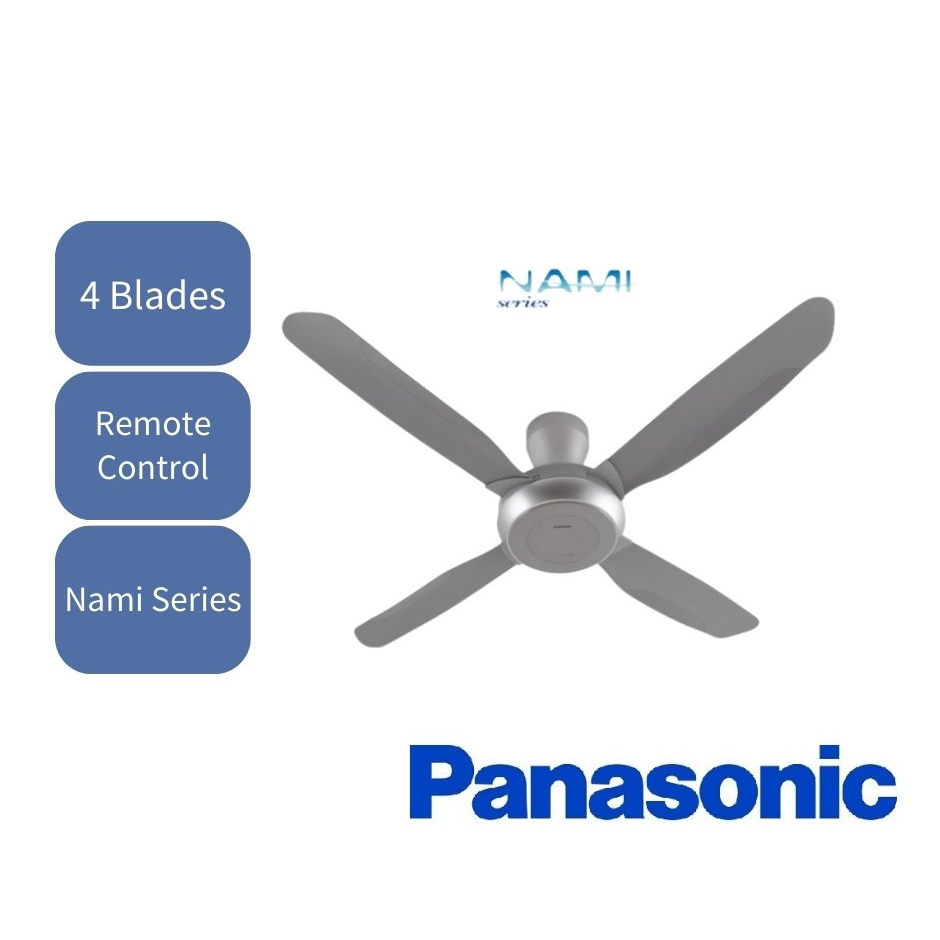 Panasonic Ceiling Fan Nami 4 Blade Remote Control (56") F-M14E2 ...