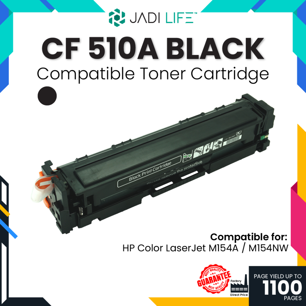 Compatible CF510A (204A) Black Laser Toner Cartridge For Use In HP ...