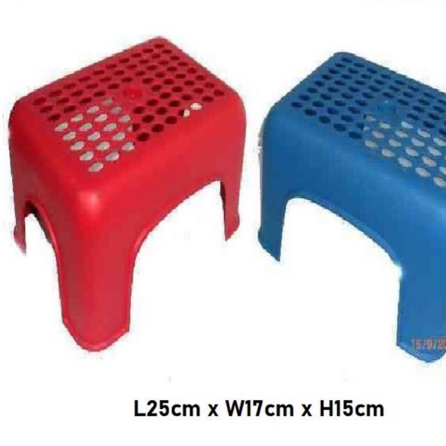 Small Plastic Chair L25cm x W17cm x H15cm (Blue/Red)* | Shopee Malaysia