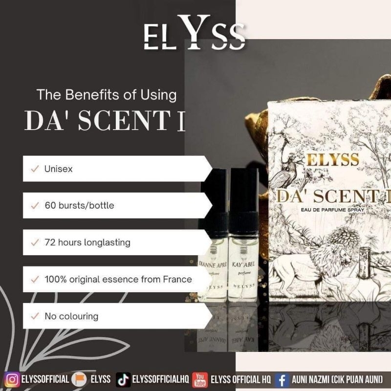 Perfume ELYSS Da'Scent | Shopee Malaysia
