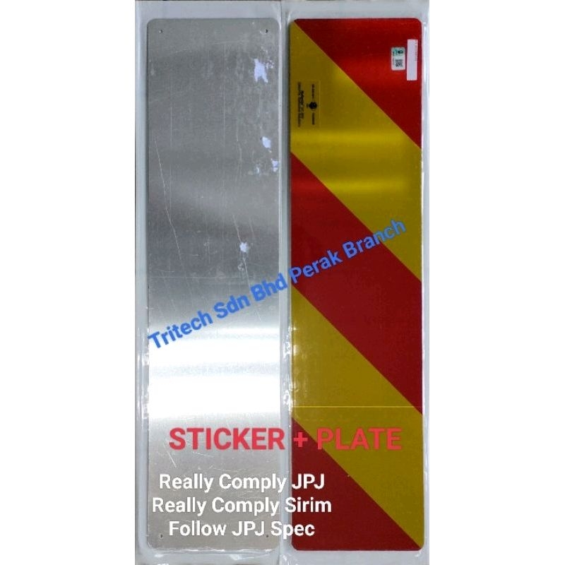Lorry reflective sticker with Aluminium plate | Shopee Malaysia