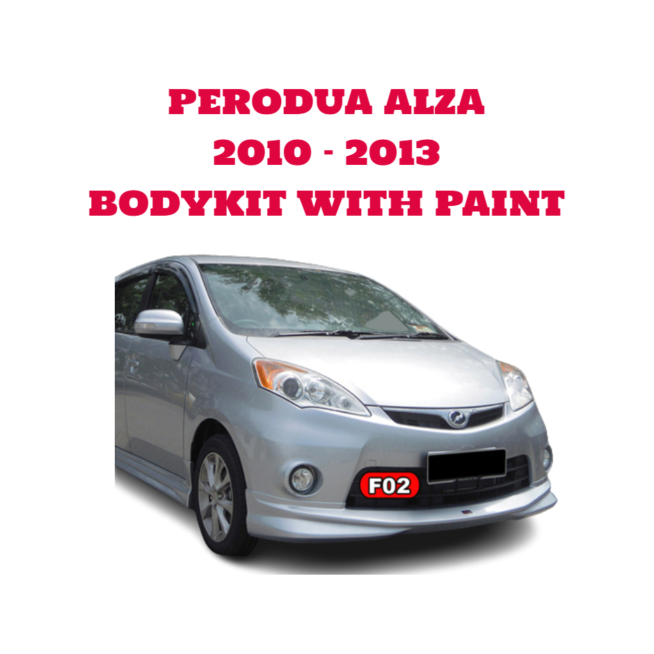 Perodua Alza 2010-2013 Full Set Bodykit with Metallic Colour | Shopee ...