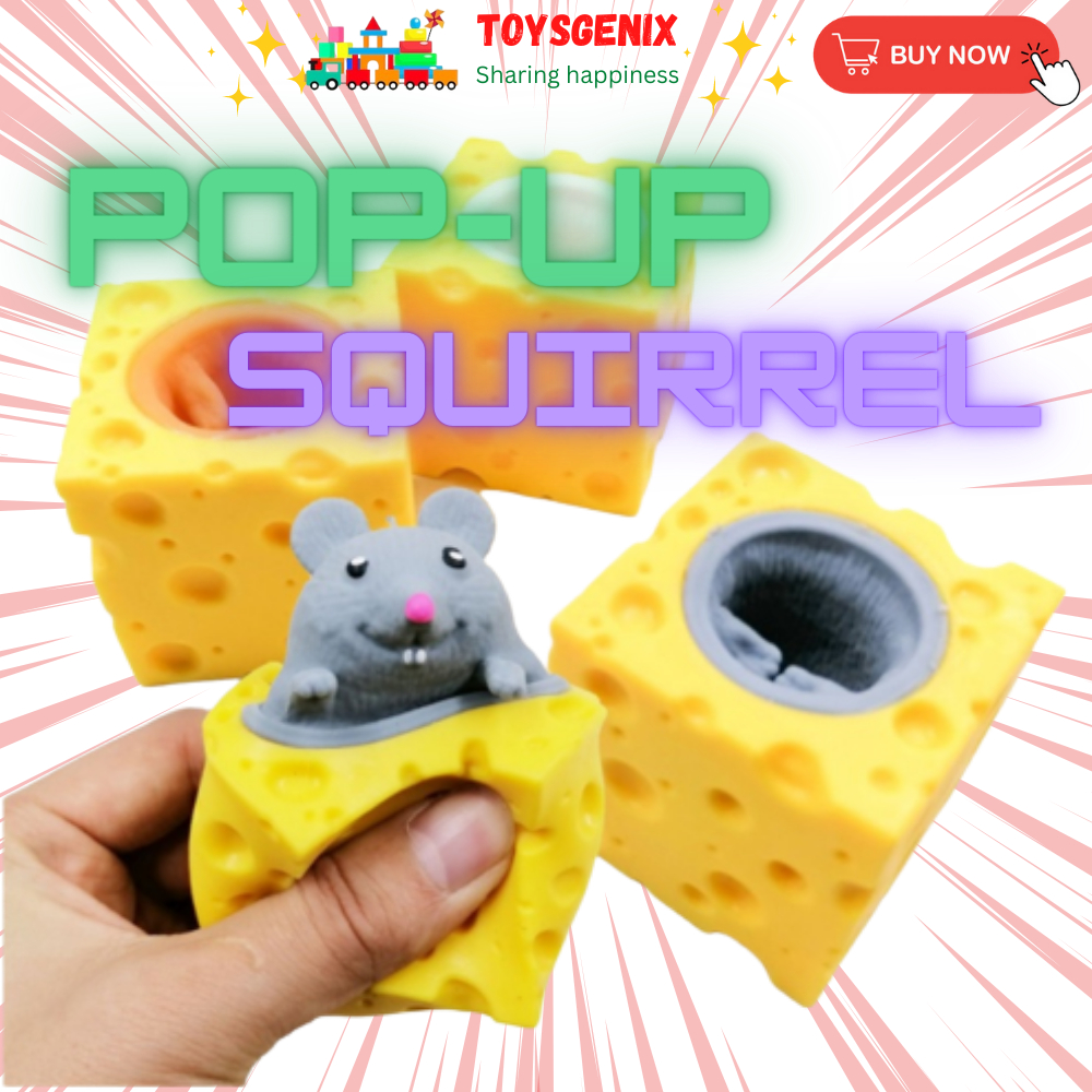 ToysgeniX Gift For Kids Pop Up Squirrel Stress Reliever Fidget Toys ...