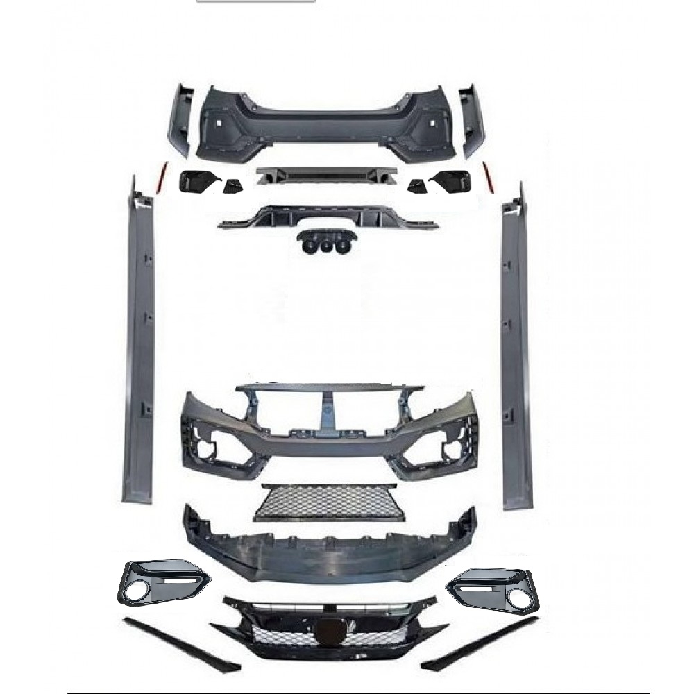Civic Fc FK8 Type R Bumper Body Kit Bodykit Front Side Rear Spoiler ...