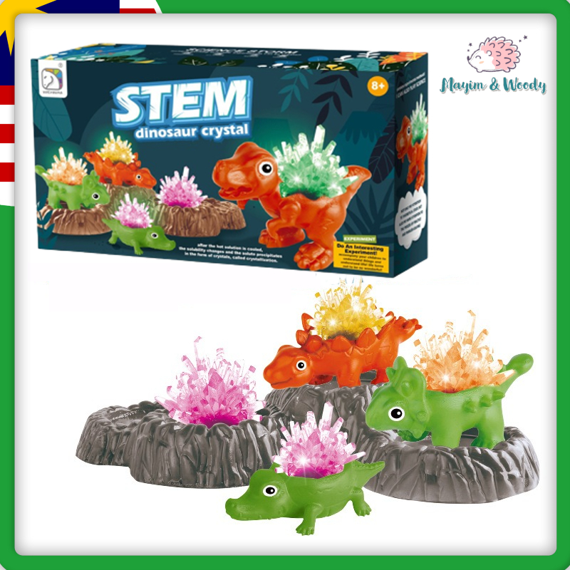STEAM Education Toys Crystal Growing Dinosaur Toy Science Experiment ...
