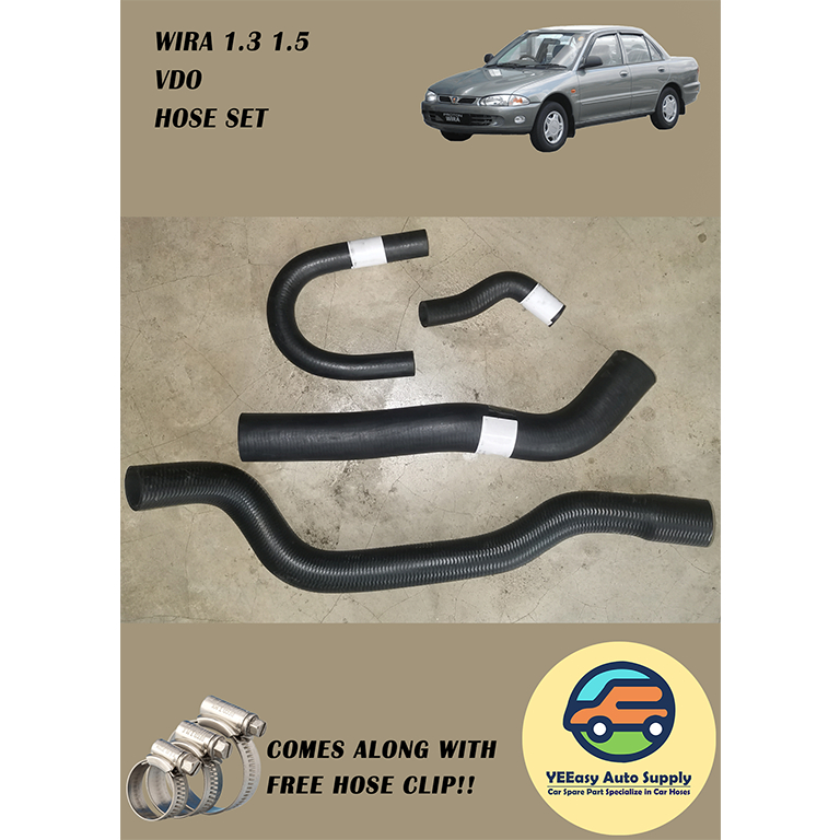 PROTON WIRA VDO - RADIATOR & BY PASS HOSE SET | Shopee Malaysia