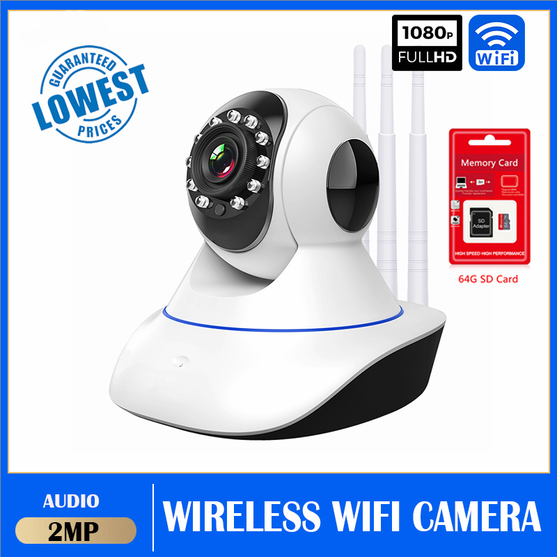 (Malaysia Stock) 1080P Wireless IP Security CCTV Cameras 360° Outdoor ...
