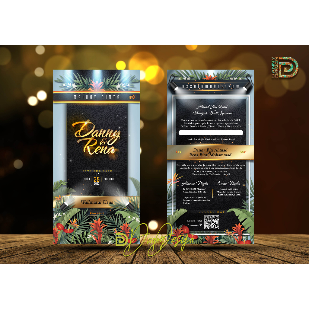 Kad Kahwin / Kad Undangan Walimatulurus SoftCopy Kod No KK092 | Shopee ...