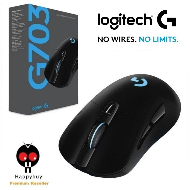 Logitech G703 LIGHTSPEED Wireless Gaming Mouse with HER0 25K Sensor ...