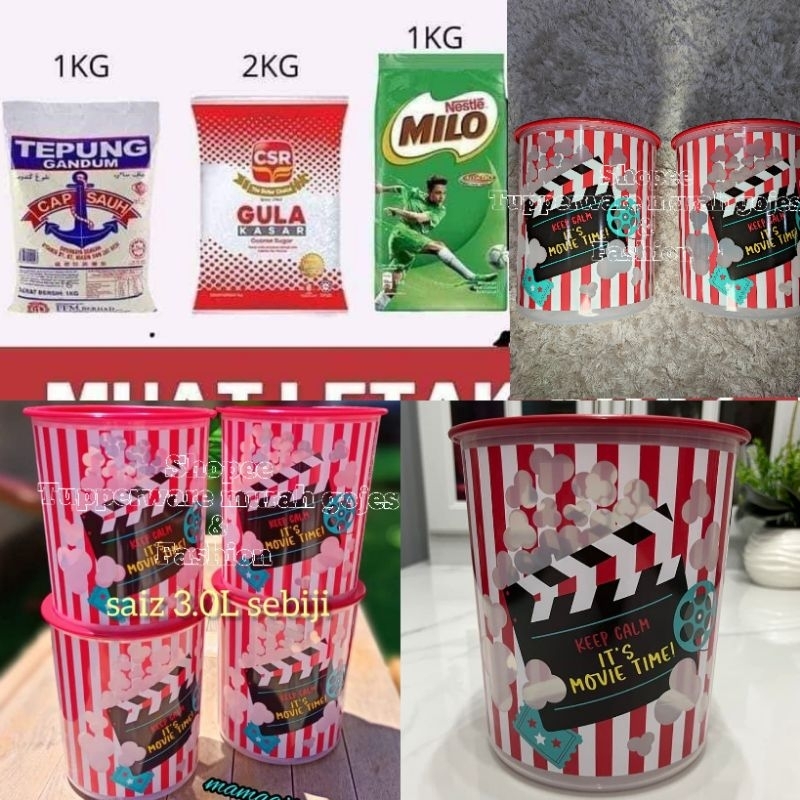 TUPPERWARE ONE TOUCH 3L CLREANCE STOCK UNTUK 1 BIJI | Shopee Malaysia