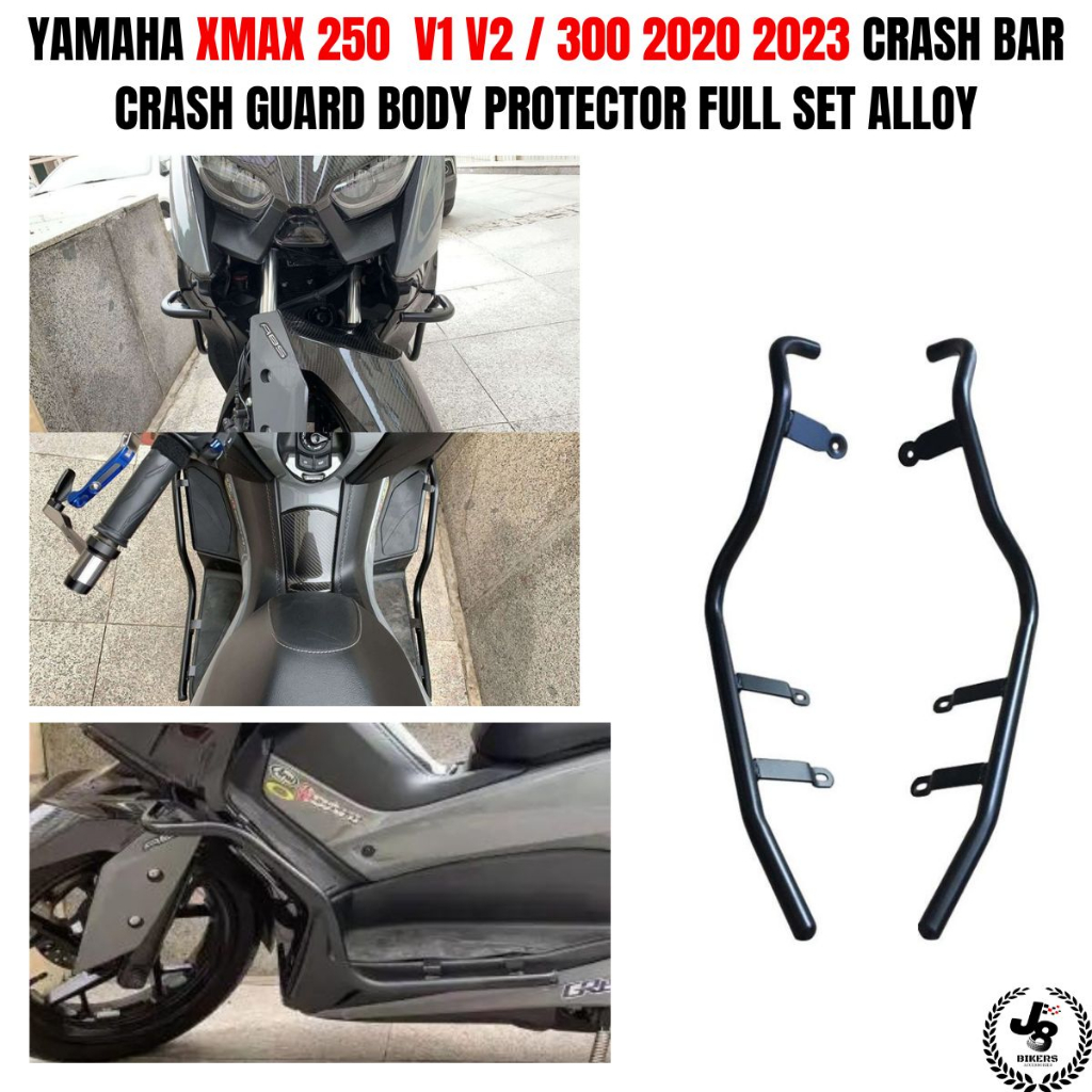 YAMAHA XMAX X MAX V1 V2 250 300 2020 2023 CRASH BAR CRASH GUARD BODY ...