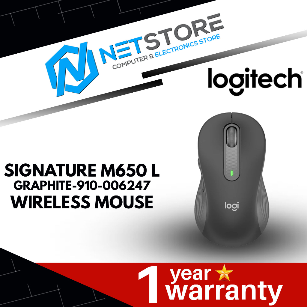 LOGITECH SIGNATURE M650 L - GRAPHITE -910-006247 | Shopee Malaysia