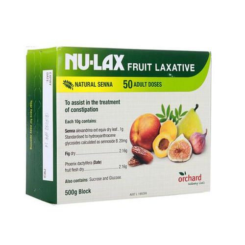 Nu-lax Natural Fruit Laxative Block 500g 50 Doses | Shopee Malaysia