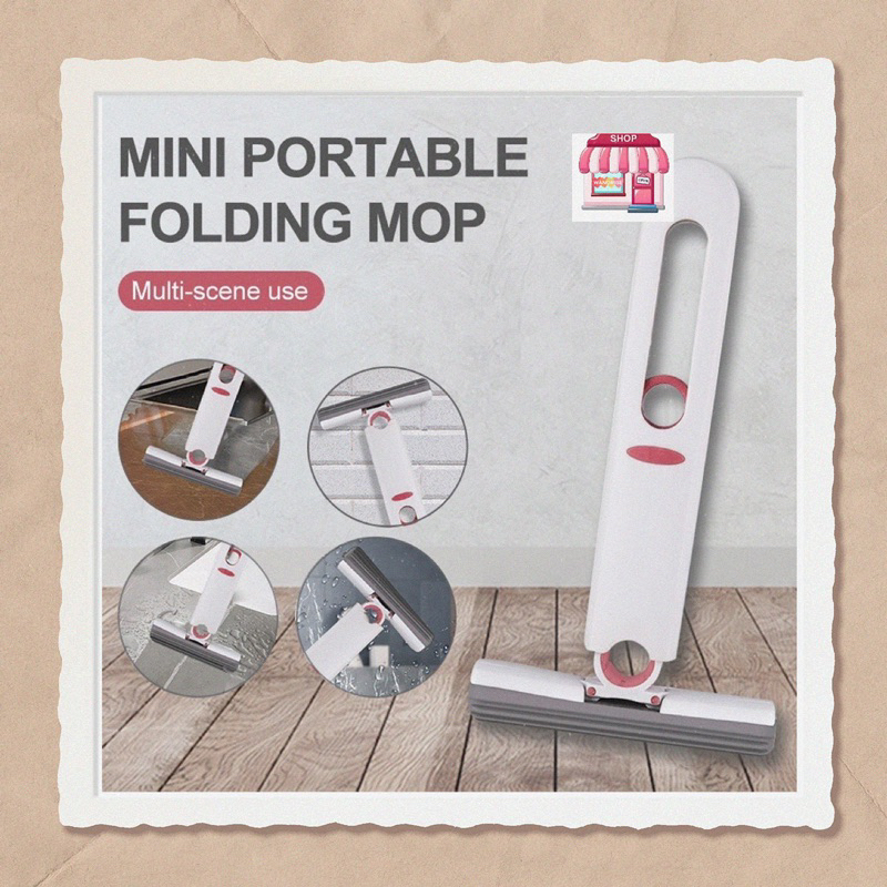 Portable Mini Mop Sponge Mop Mini Squeeze Mop Floor Mop Kecil Portable ...