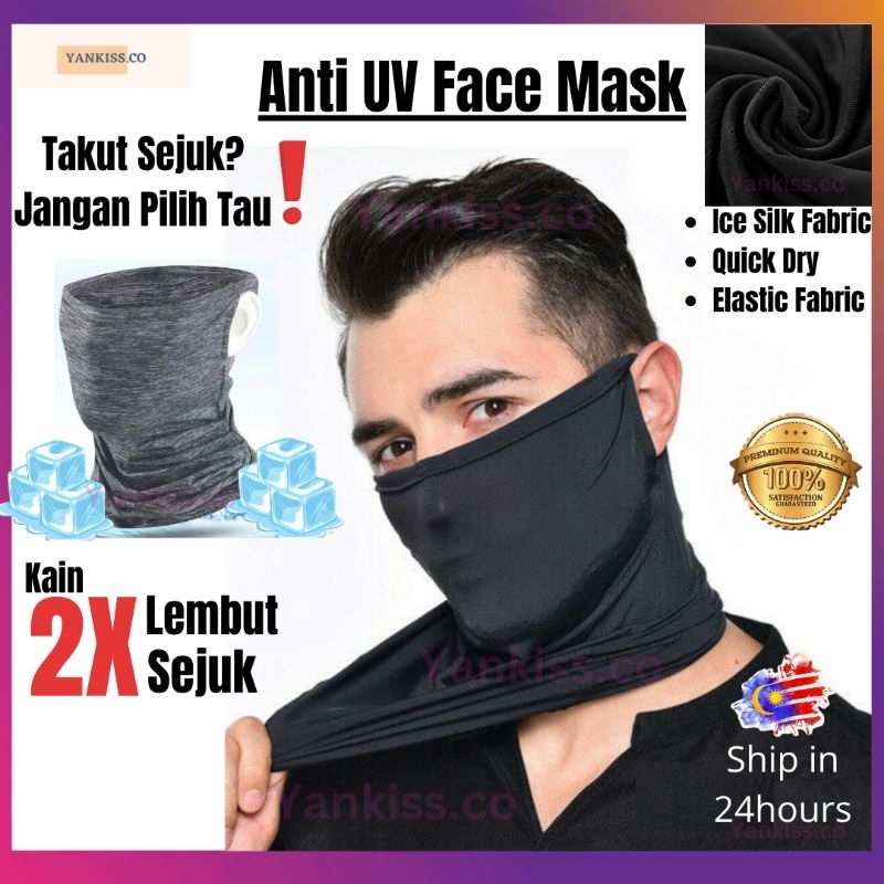 Anti UV Mask Rider Head Scarf Rider Mask Muka Bandana Motor Topeng Muka Rider Mask Cover Leher ...